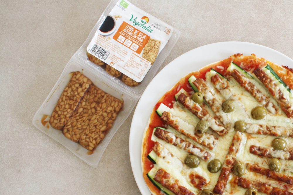 Pizza de tempe y calabacín. Recetas con tempe - NaturaSì